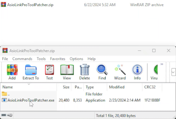 ASIO Link Pro Tool Patcher